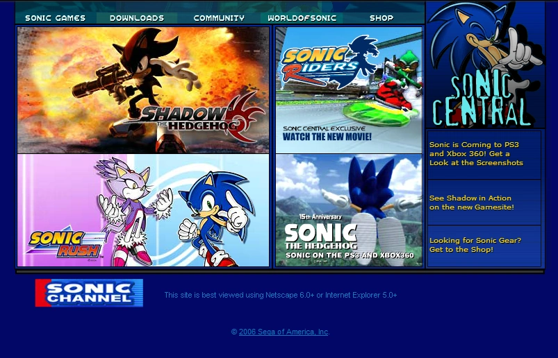 Sonic the Hedgehog (página web) | Sonic Wiki | Fandom