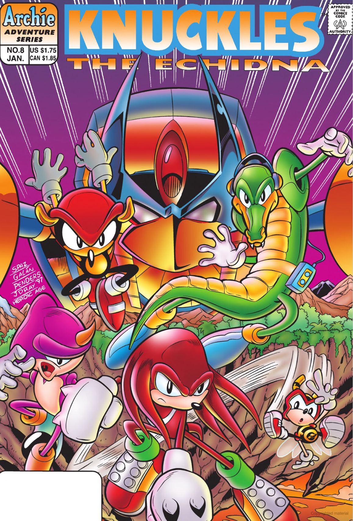 Archie Knuckles The Echidna Issue 8 Sonic Wiki Zone Fandom
