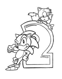 classic super sonic coloring pages