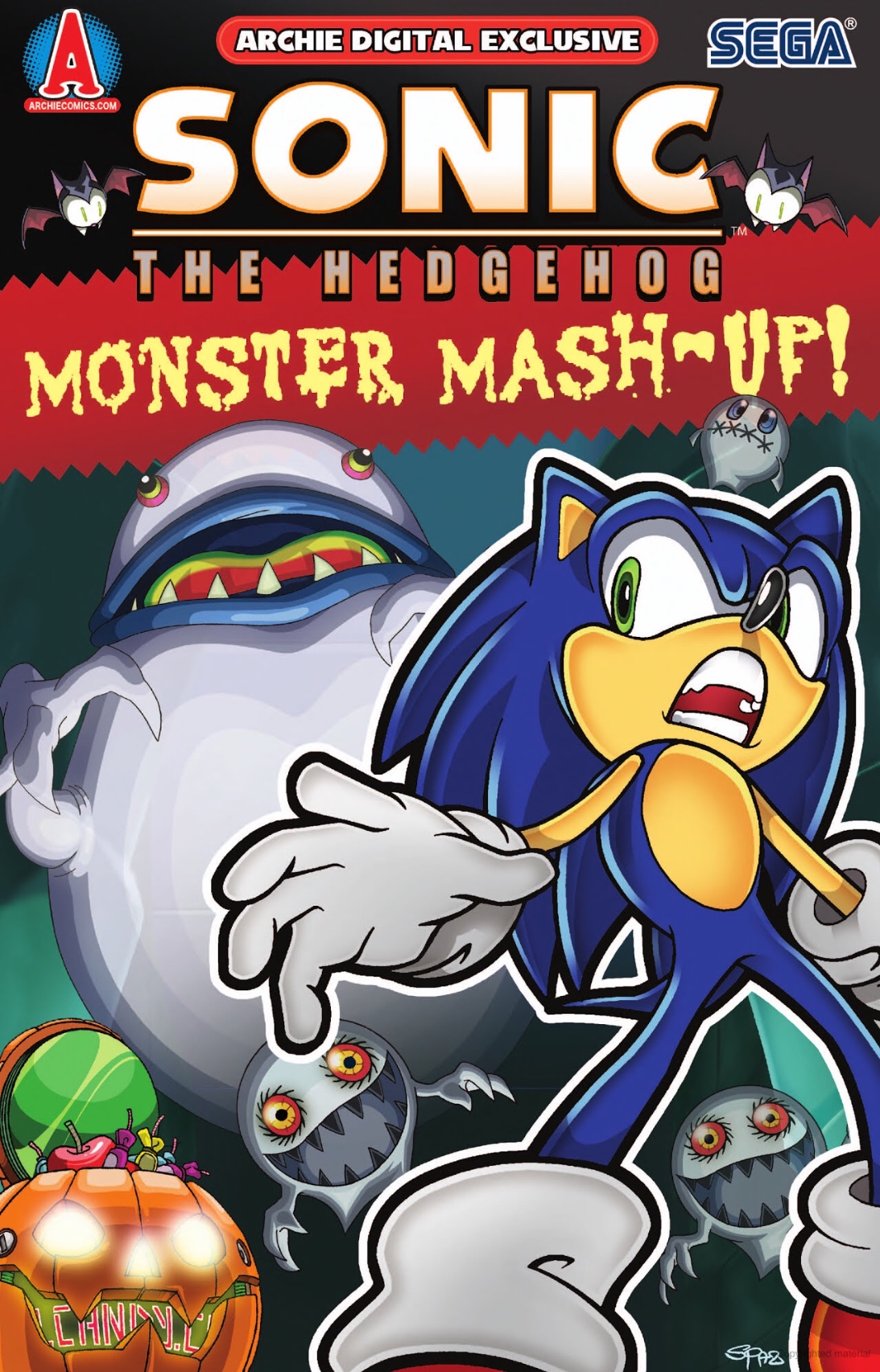 Archie Sonic Digital Exclusives: Monster Mash-Up | Sonic Wiki Zone | Fandom