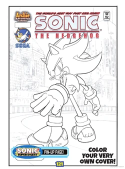 archie sonic coloring pages