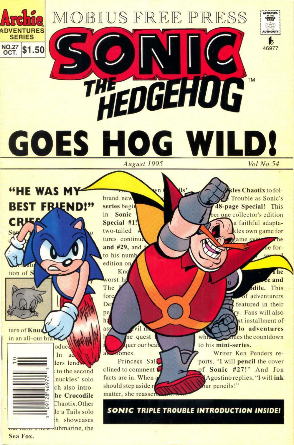 Archie Sonic the Hedgehog Issue 27 | Sonic Wiki Zone | Fandom