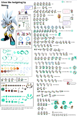 Silver The Hedgehog Sprites