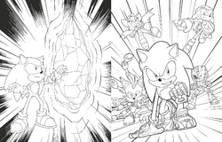 nine tails sonic coloring pages