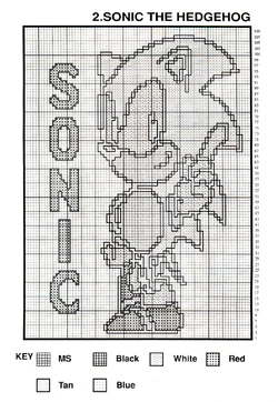 Sonic The Hedgehog Knitting Pattern Sonic The Hedgehog Bead Pattern