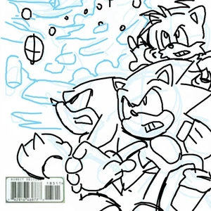 archie sonic coloring pages