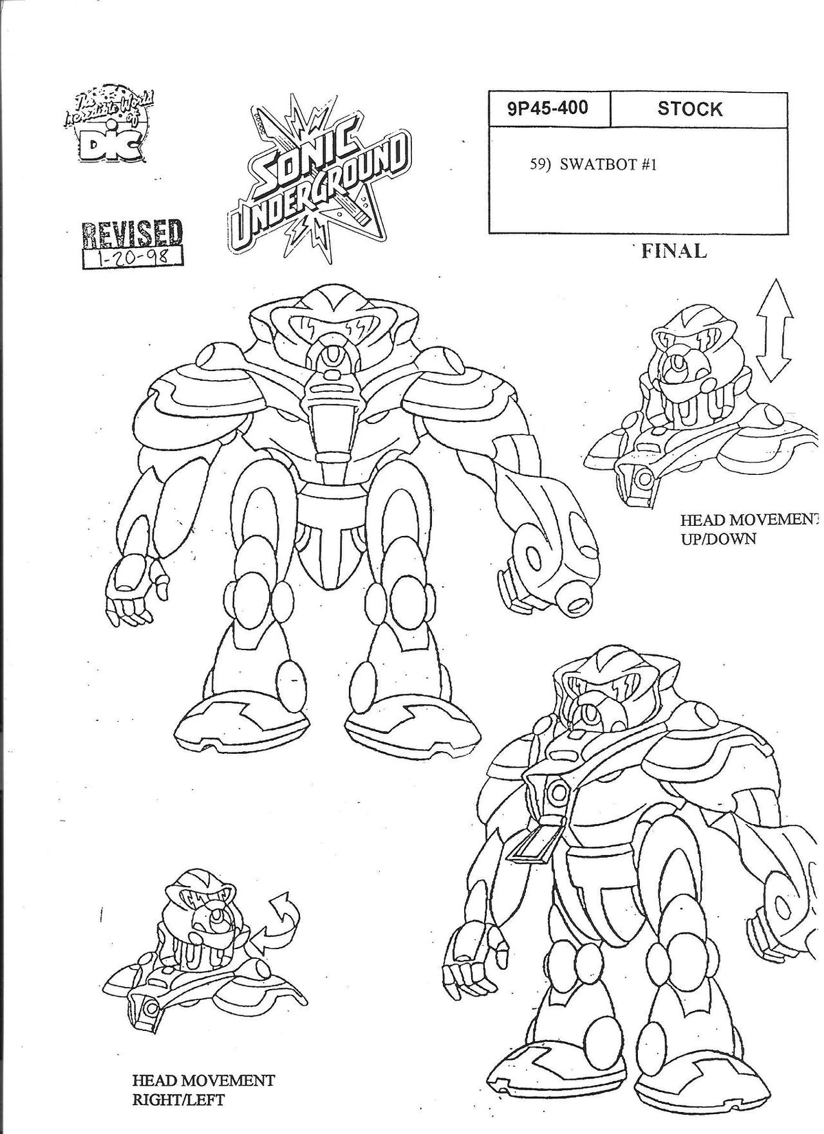 Swatbot (Sonic Underground)/Gallery | Sonic Wiki Zone | Fandom