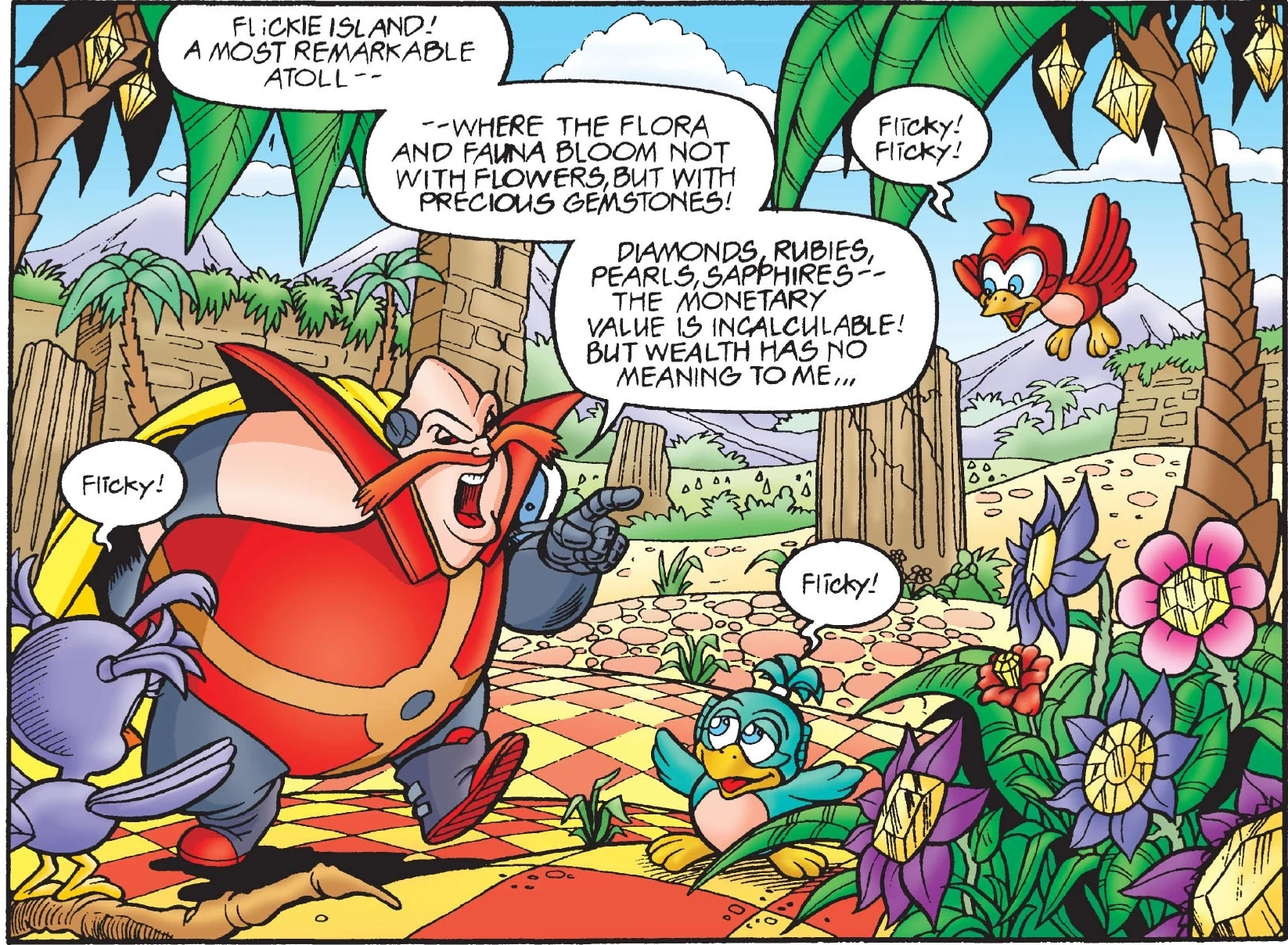 Flicky Island (Archie) | Sonic News Network | Fandom