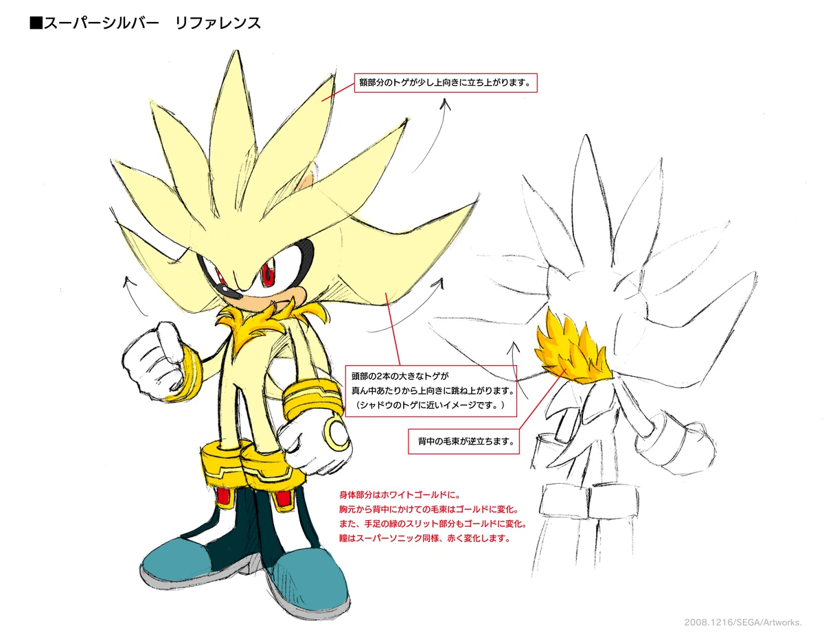 Sonic The Hedgehog Super Silver