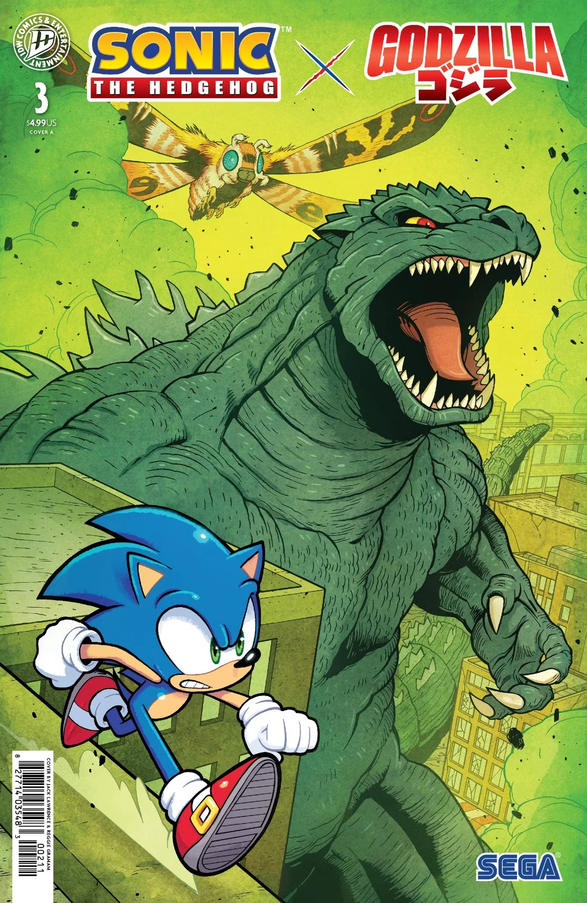 Sonic the Hedgehog X Godzilla Issue 3 | Sonic Wiki Zone | Fandom