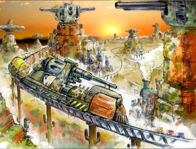 Galeria artykułu Rail Canyon | Sonic Wiki | Fandom