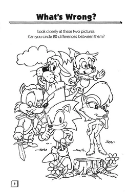 sonic characters coloring book