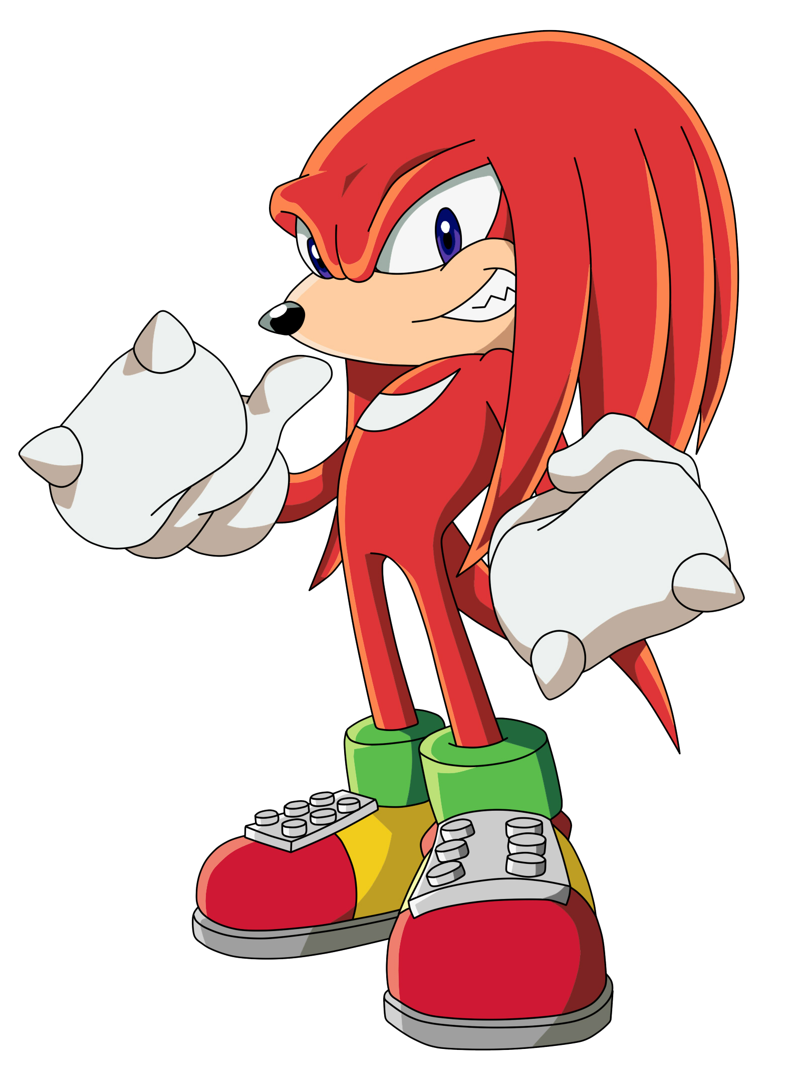 Knuckles The Echidna As A Girl