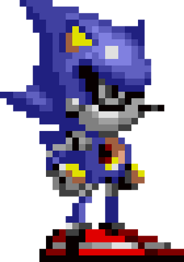 Metal Sonic Pixel Art