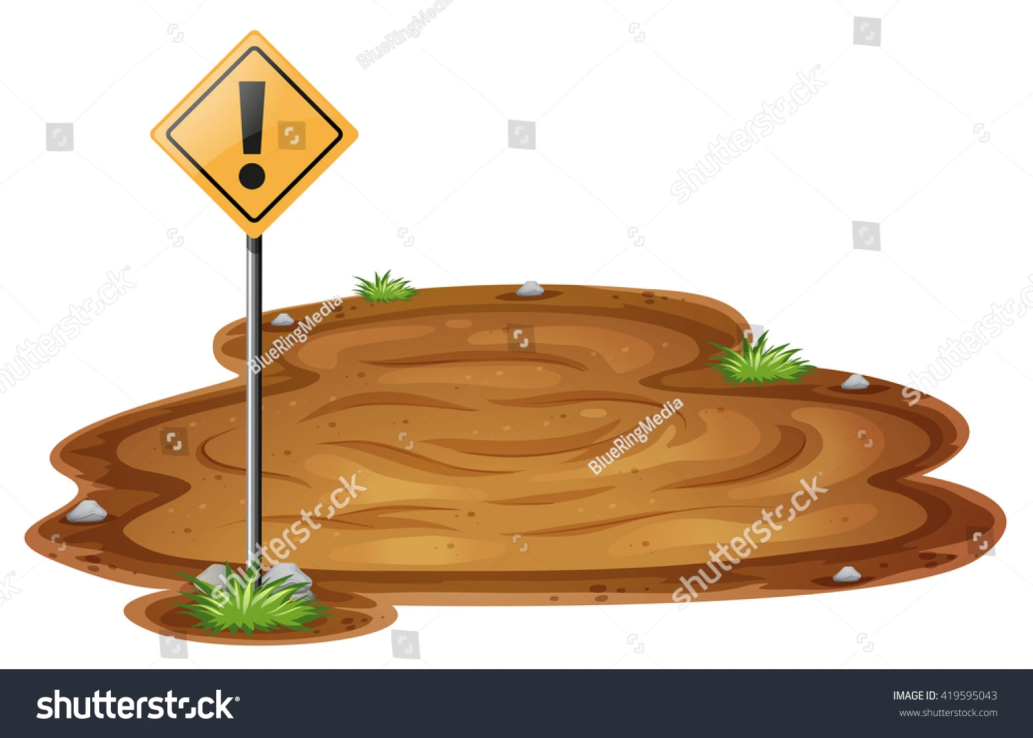 Sinking In Quicksand Cartoon