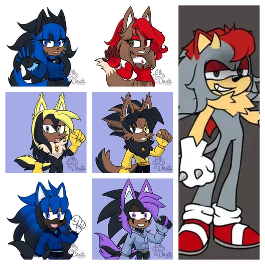 Kitsune 7 (my OC team of all the OC's i've made) | Sonic Fanon Wiki ...