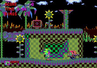 Sonic in Paynt | Sonic the Hedgehog Hacks Wiki | Fandom