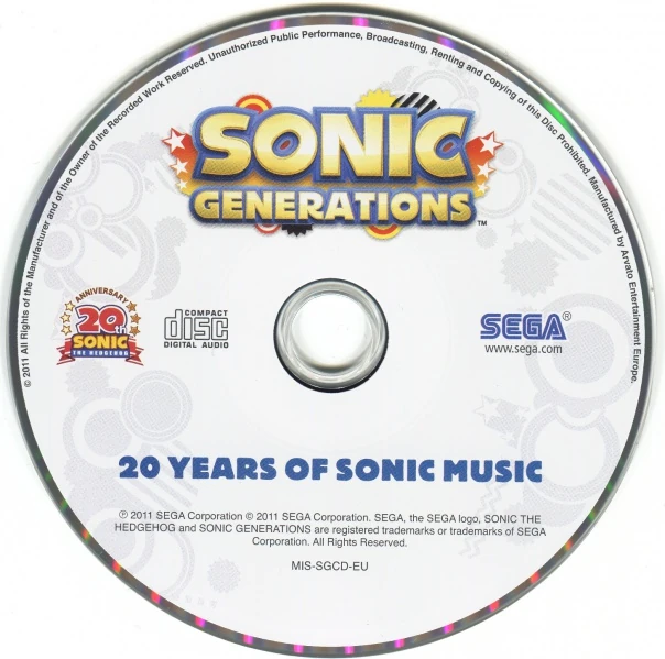 SONIC GENERATIONS: 20 YEARS OF SONIC MUSIC | Wiki Sonic The Hedgehog ...