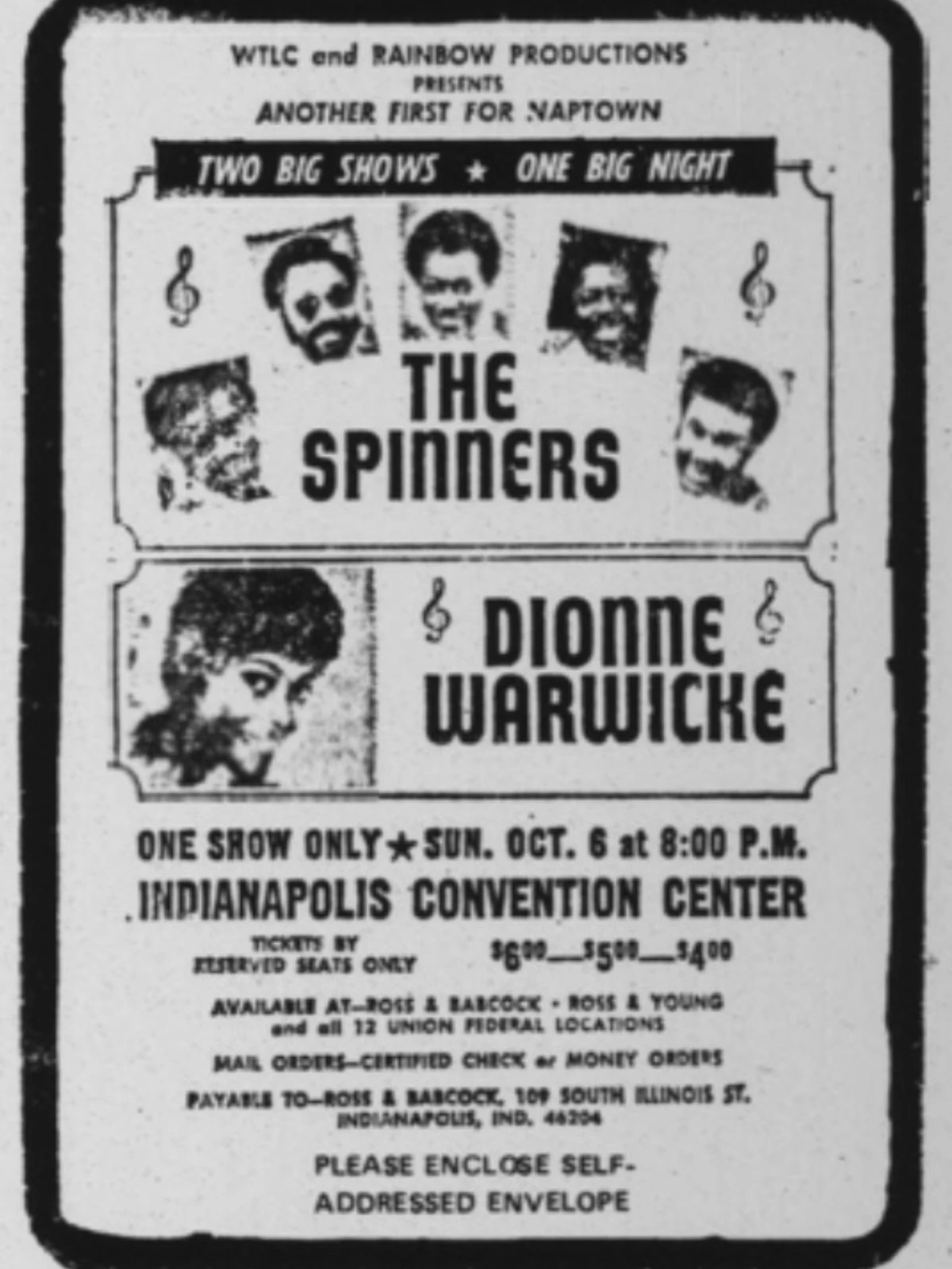 October 6, 1974 Indianapolis Convention Center, Indianapolis, IN | Soul ...
