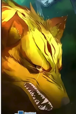 Gold Anime Wolf