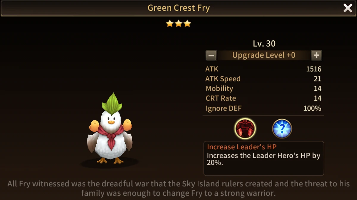 Green Crest Fry | Soulseeker Wiki | Fandom