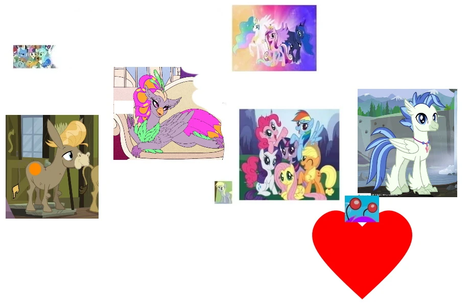 how to draw my little pony heart