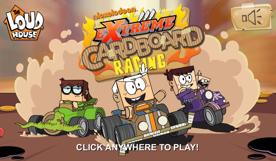 The Loud House: Extreme Cardboard Racing (Online Games) | Soundeffects ...