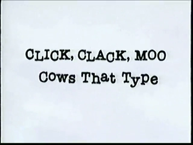 Click, Clack, Moo: Cows That Type (2001) | Soundeffects Wiki | Fandom