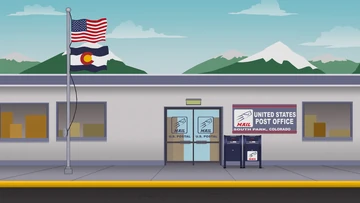 Post Office Cartoon