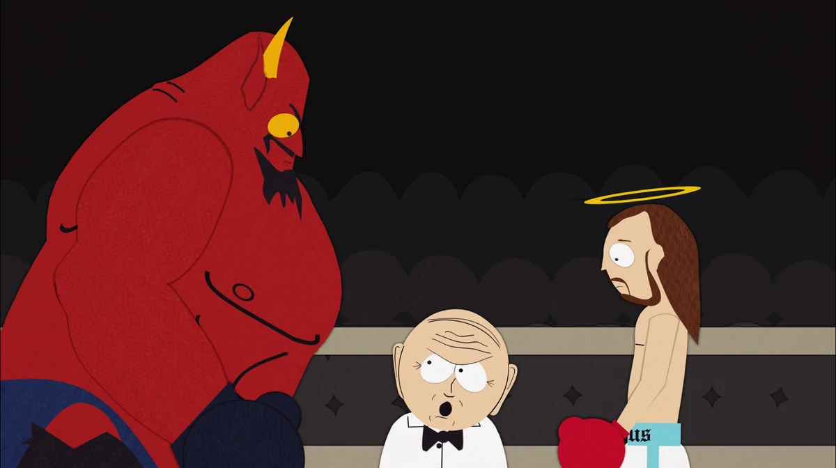 Jesus Vs Satan Boxing