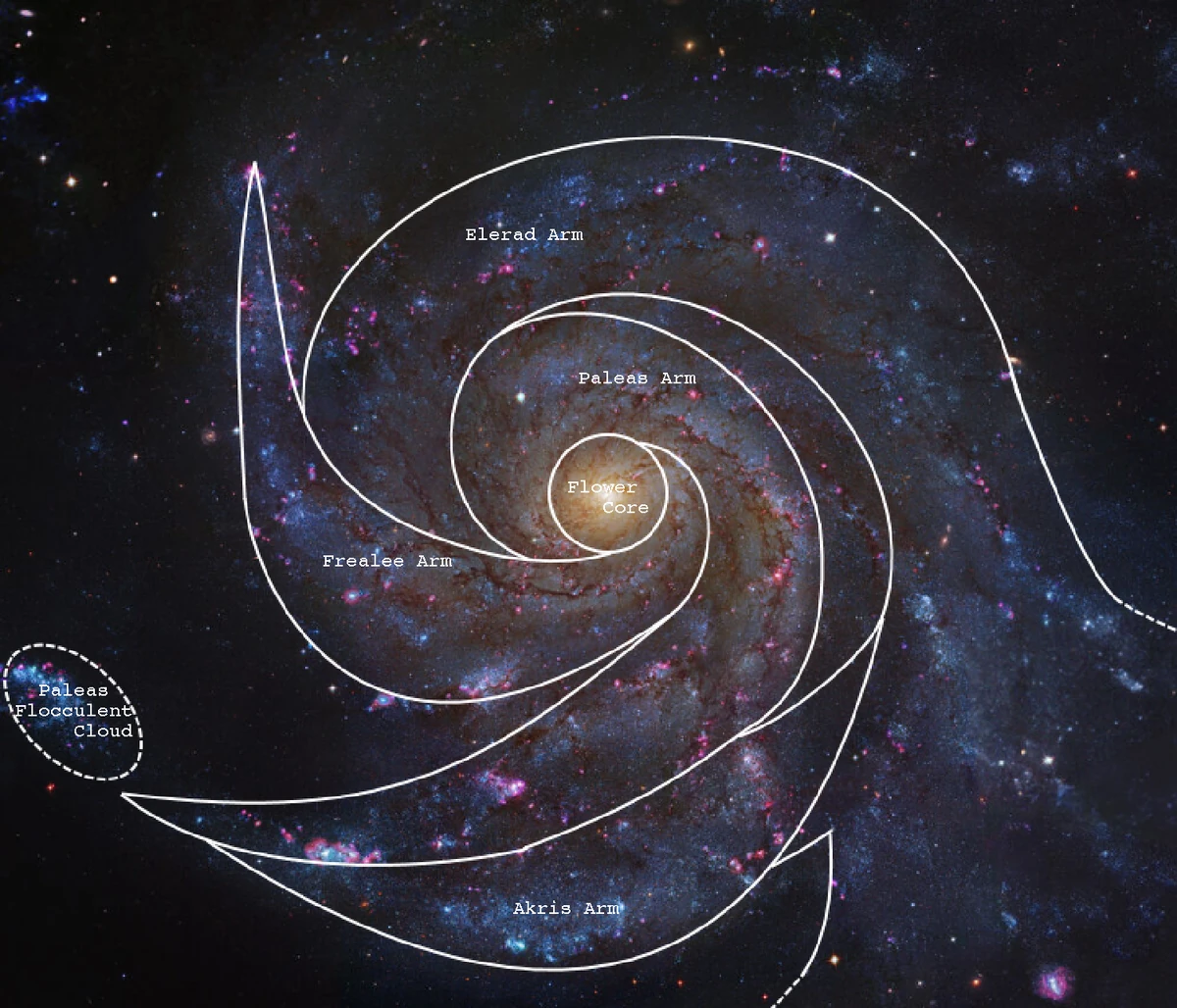 Flower Galaxy/Galactic Geography | Amaranth Legacy Wiki | Fandom