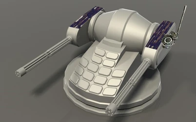 Space Fleet Monster Ultra-Borg Point Defence Turrets | Space Junk Wiki ...