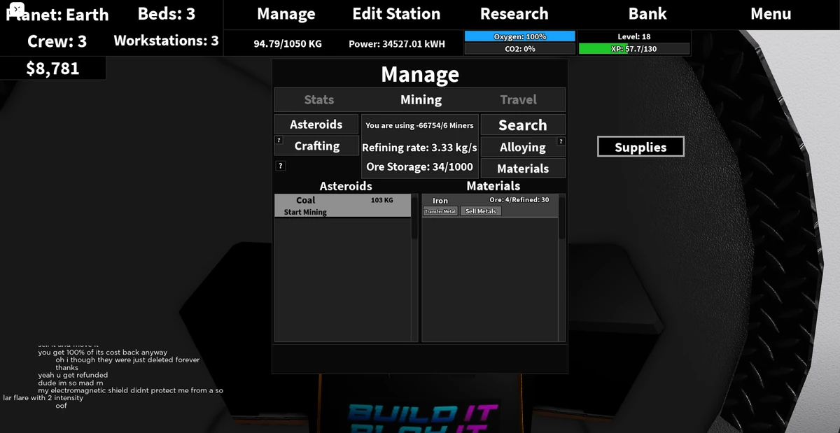 Mining | Space station infinity Wiki | Fandom