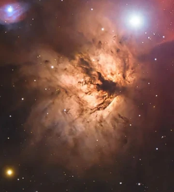 flame nebula distance
