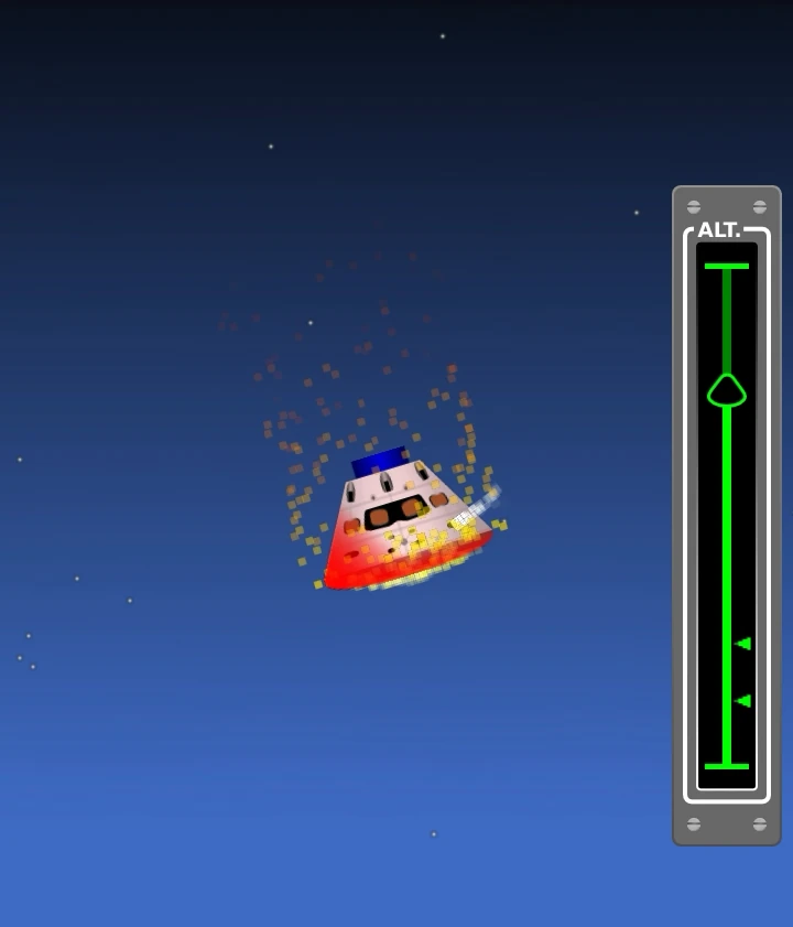 Inside Space Shuttle Re Entry