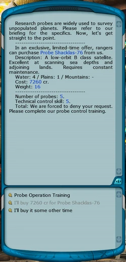 Probes | Space Rangers Wiki | Fandom