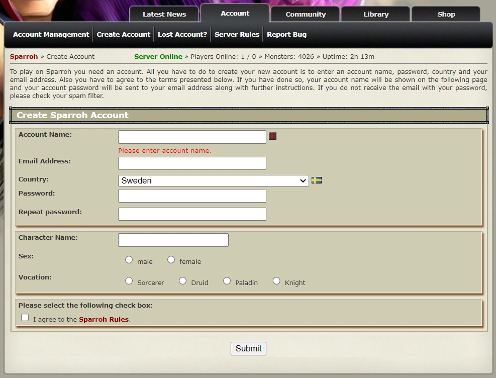 Getting started | SparrohWorld Wiki | Fandom