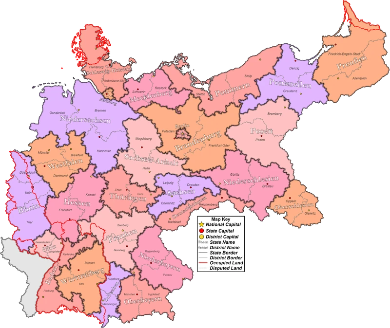 Administrative divisions of Germany | Spartakus Wiki | Fandom