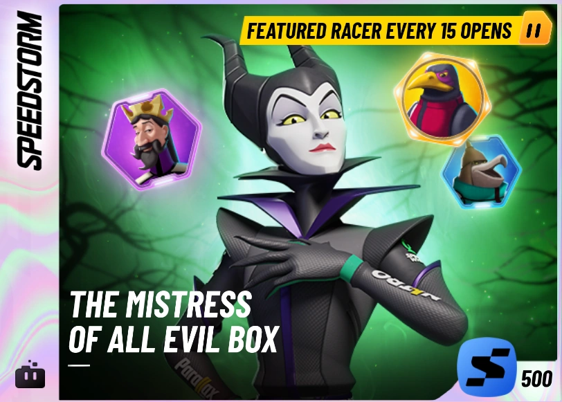 The Mistress of All Evil Box | Disney Speedstorm Wiki | Fandom