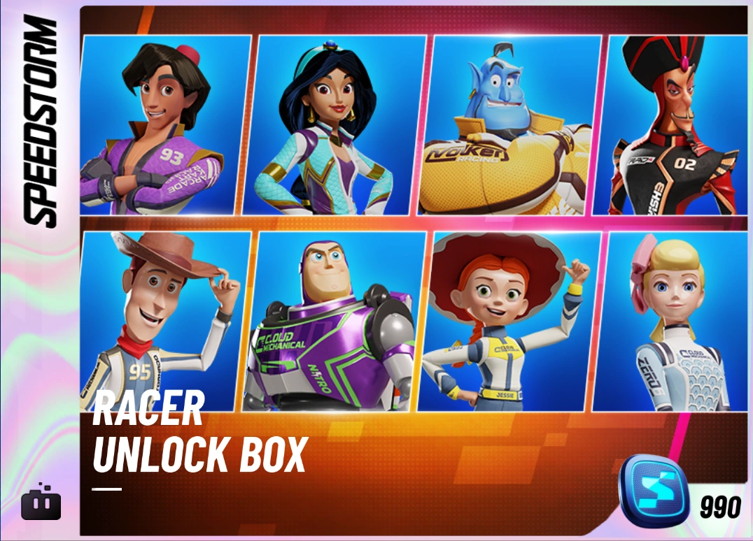 Racer Unlock Box (Season 9 Part 2) | Disney Speedstorm Wiki | Fandom