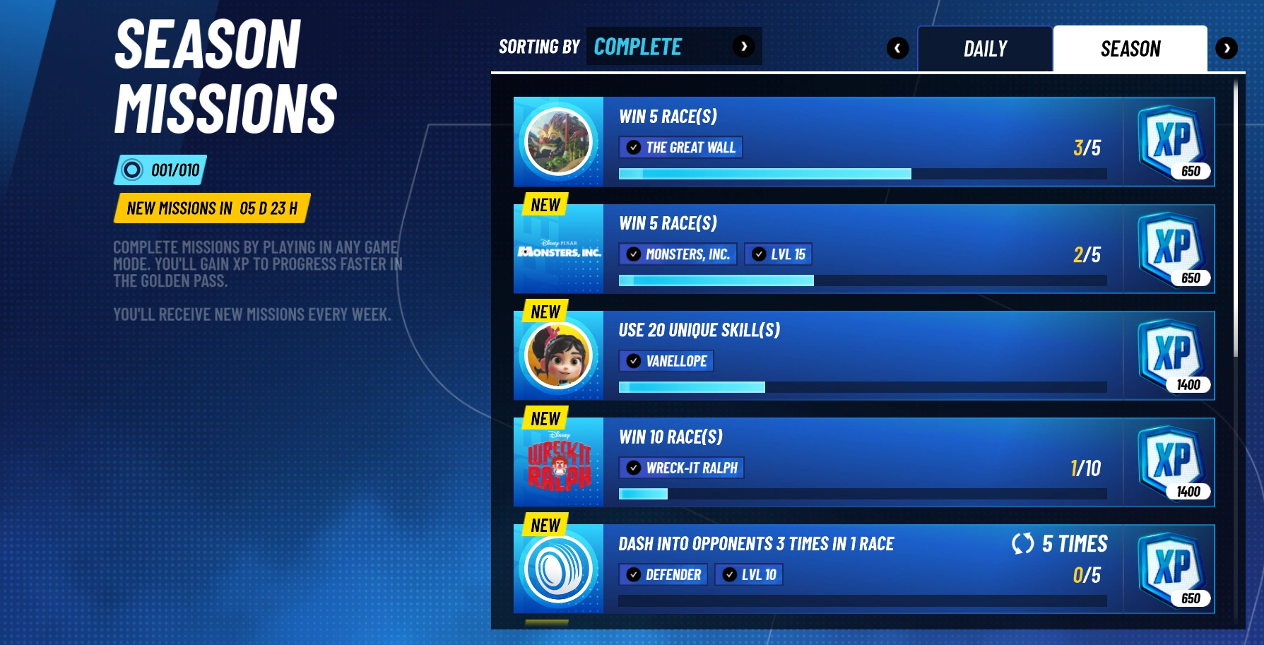 Missions | Disney Speedstorm Wiki | Fandom