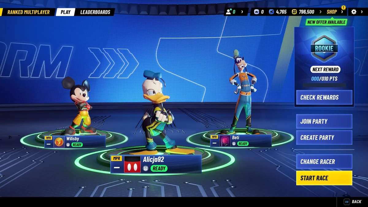 Ranked Multiplayer | Disney Speedstorm Wiki | Fandom