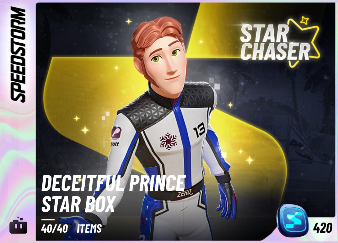 Deceitful Prince Star Box | Disney Speedstorm Wiki | Fandom