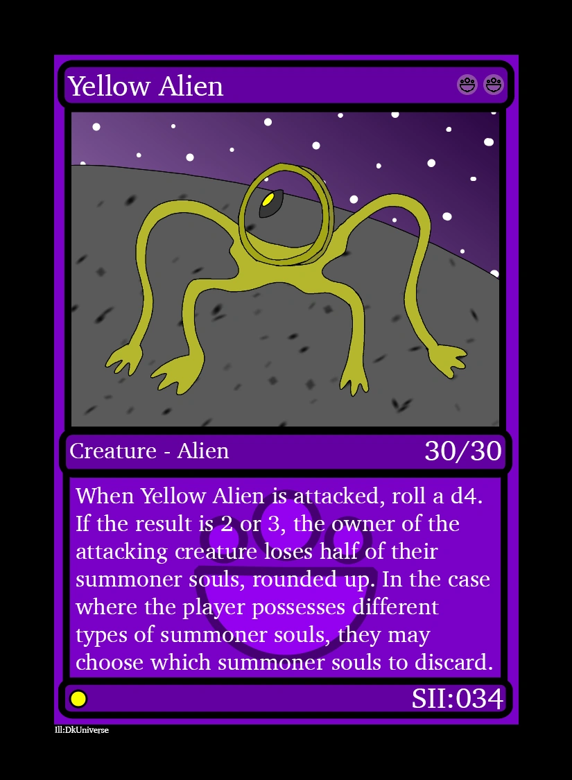Yellow Alien (SII:034) | Spellbound TCG Wiki | Fandom