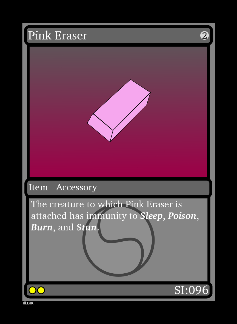 Pink Eraser (SI:096) | Spellbound TCG Wiki | Fandom