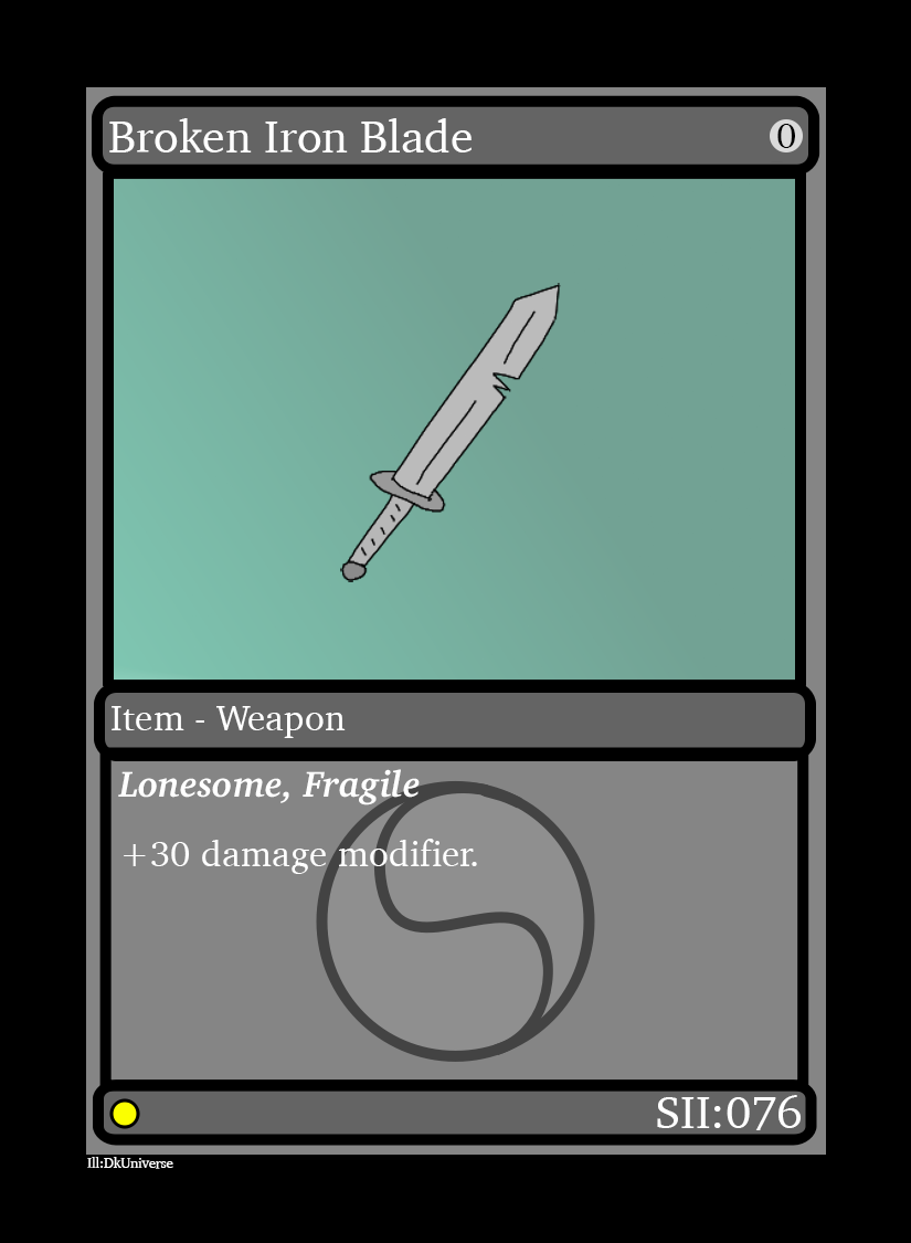Broken Iron Blade (SII:076) | Spellbound TCG Wiki | Fandom