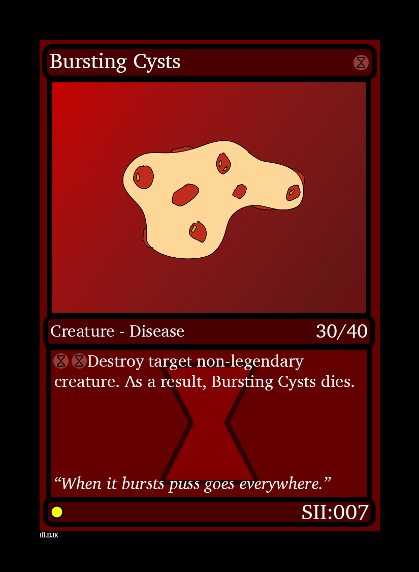 Bursting Cysts (SII:007) | Spellbound TCG Wiki | Fandom