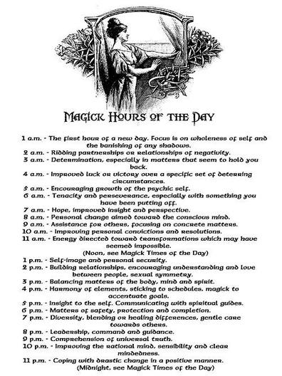 Magik Hours of the Day | Spell Magic Wiki | Fandom