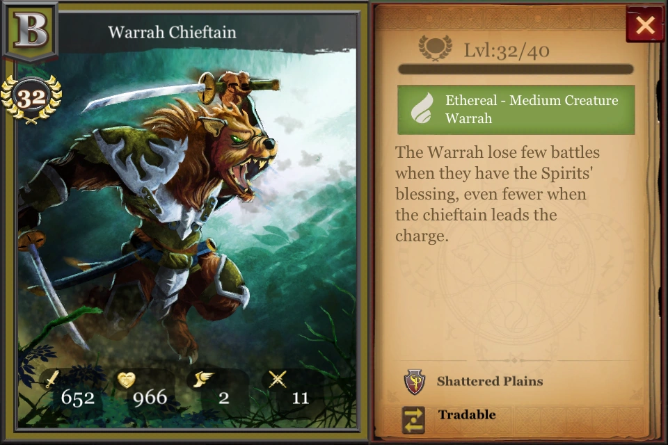 Warrah Chieftain | Spellstorm Wiki | Fandom
