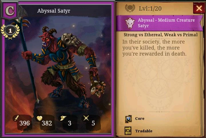 Abyssal Satyr | Spellstorm Wiki | Fandom
